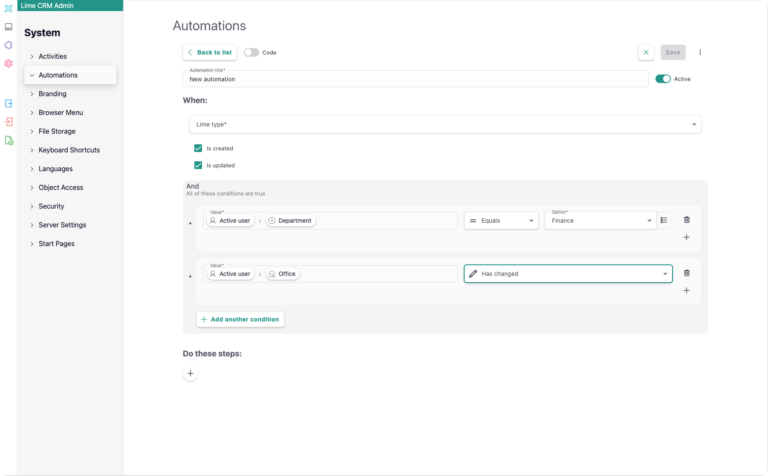 Workflow automations - Lime Technologies