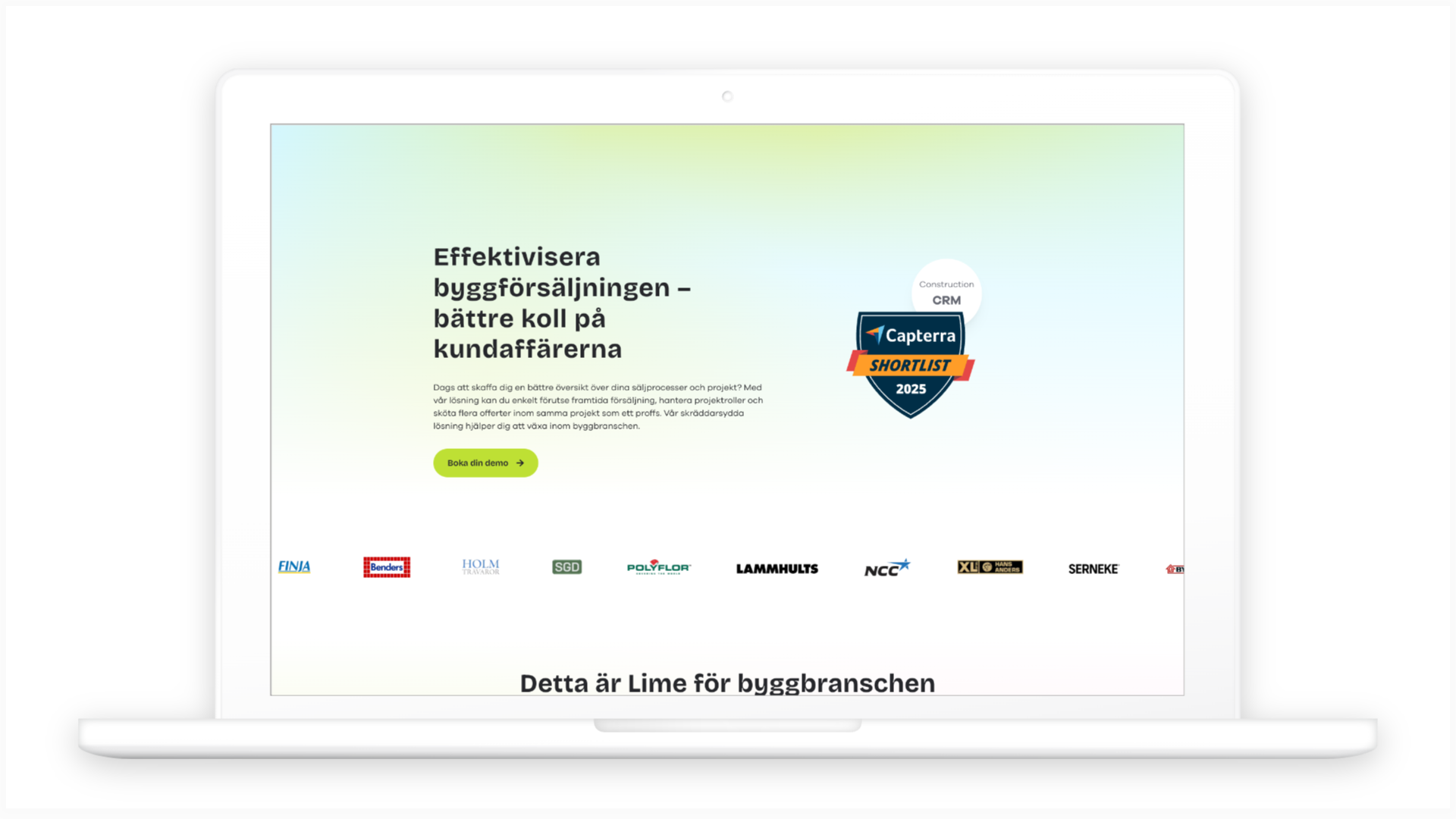 Lime CRM för byggbranschen - Lime Technologies