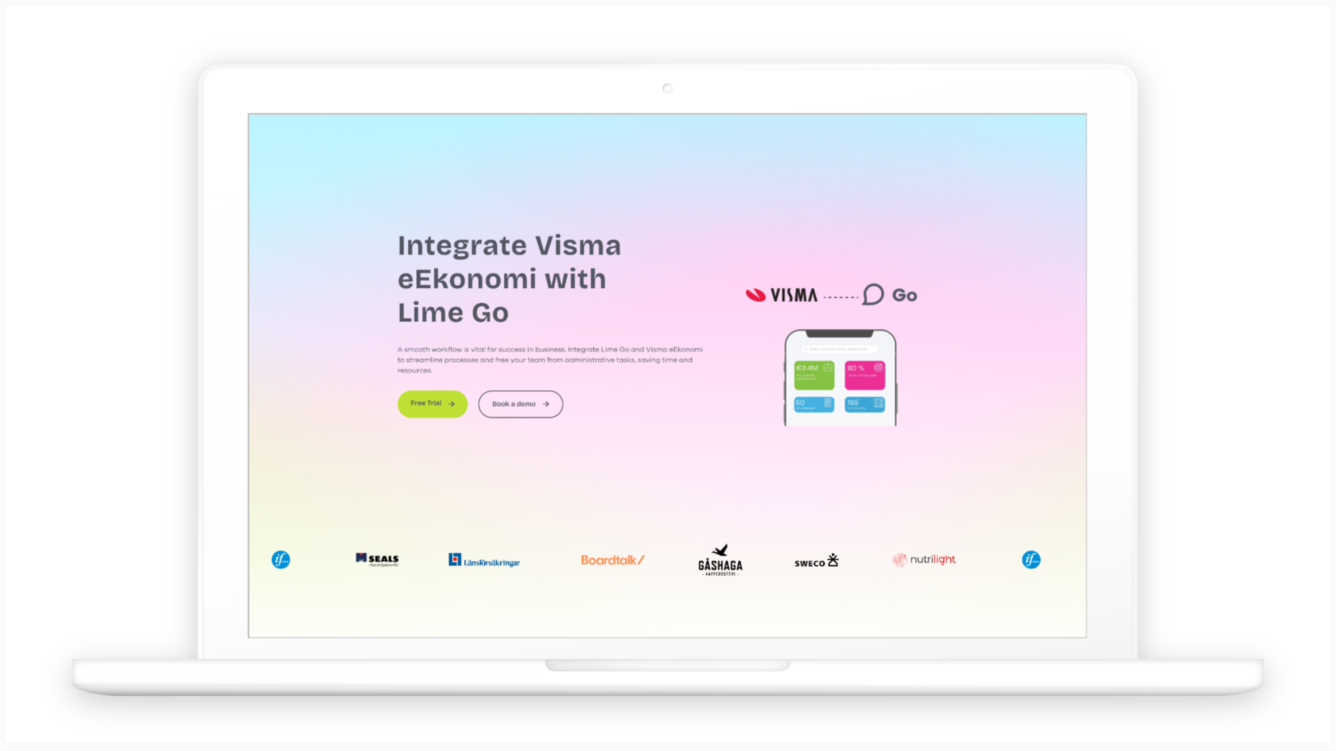 Visma eEkonomi in Lime Go - Lime Technologies