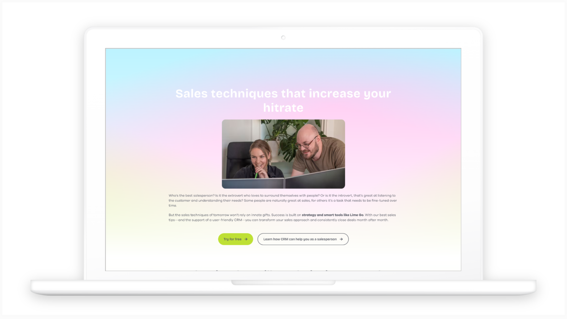 Sales techniques that increase your hitrate - Lime Technologies