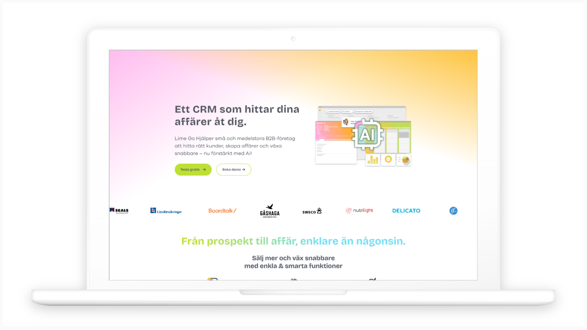 Lime Go, datadrivet CRM för växande företag - Lime Technologies