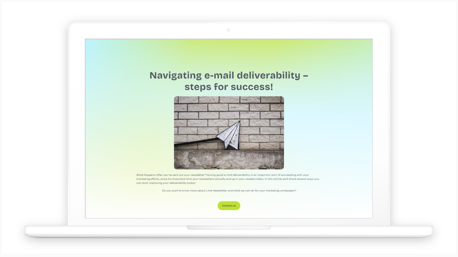 Necessary steps for higher e-mail deliverability - Lime Technologies