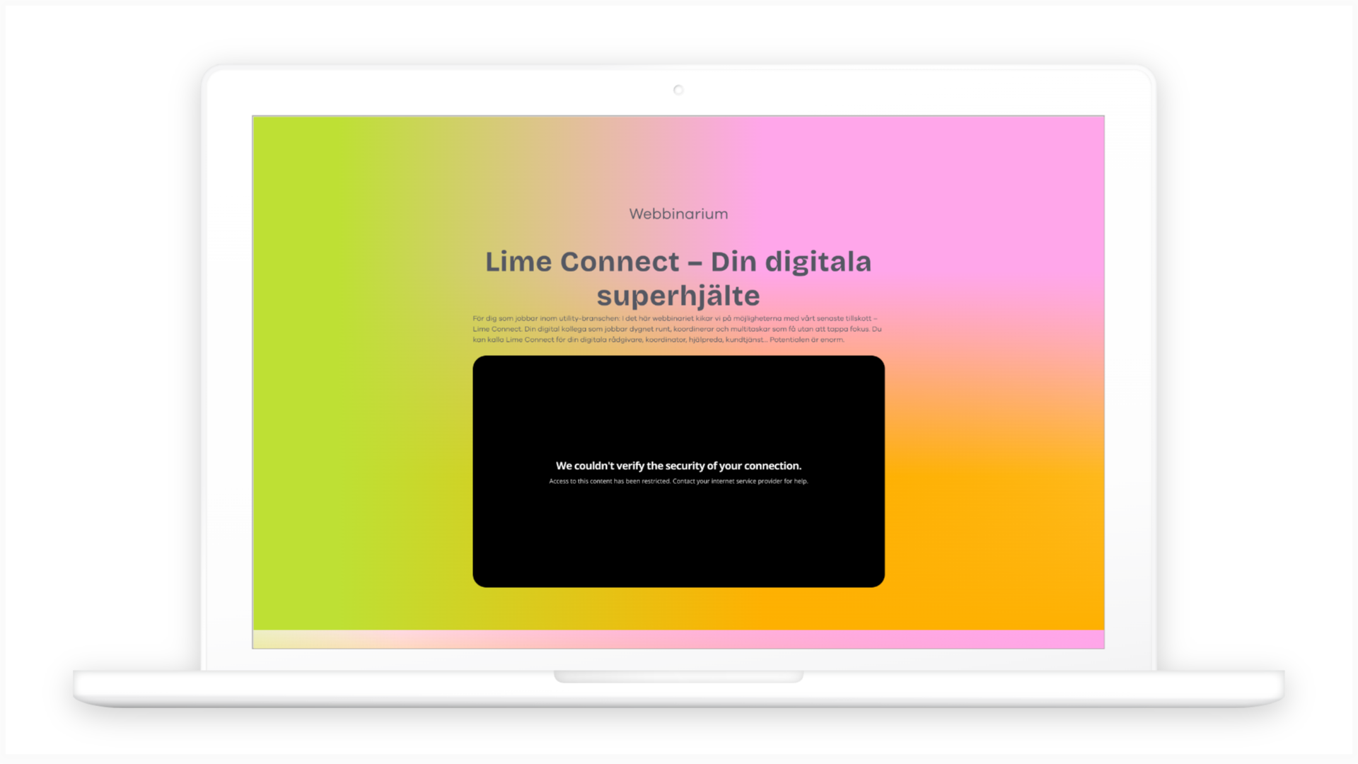 Lime Connect - Din digitala superhjälte för dig i Utility-branschen - Lime Technologies