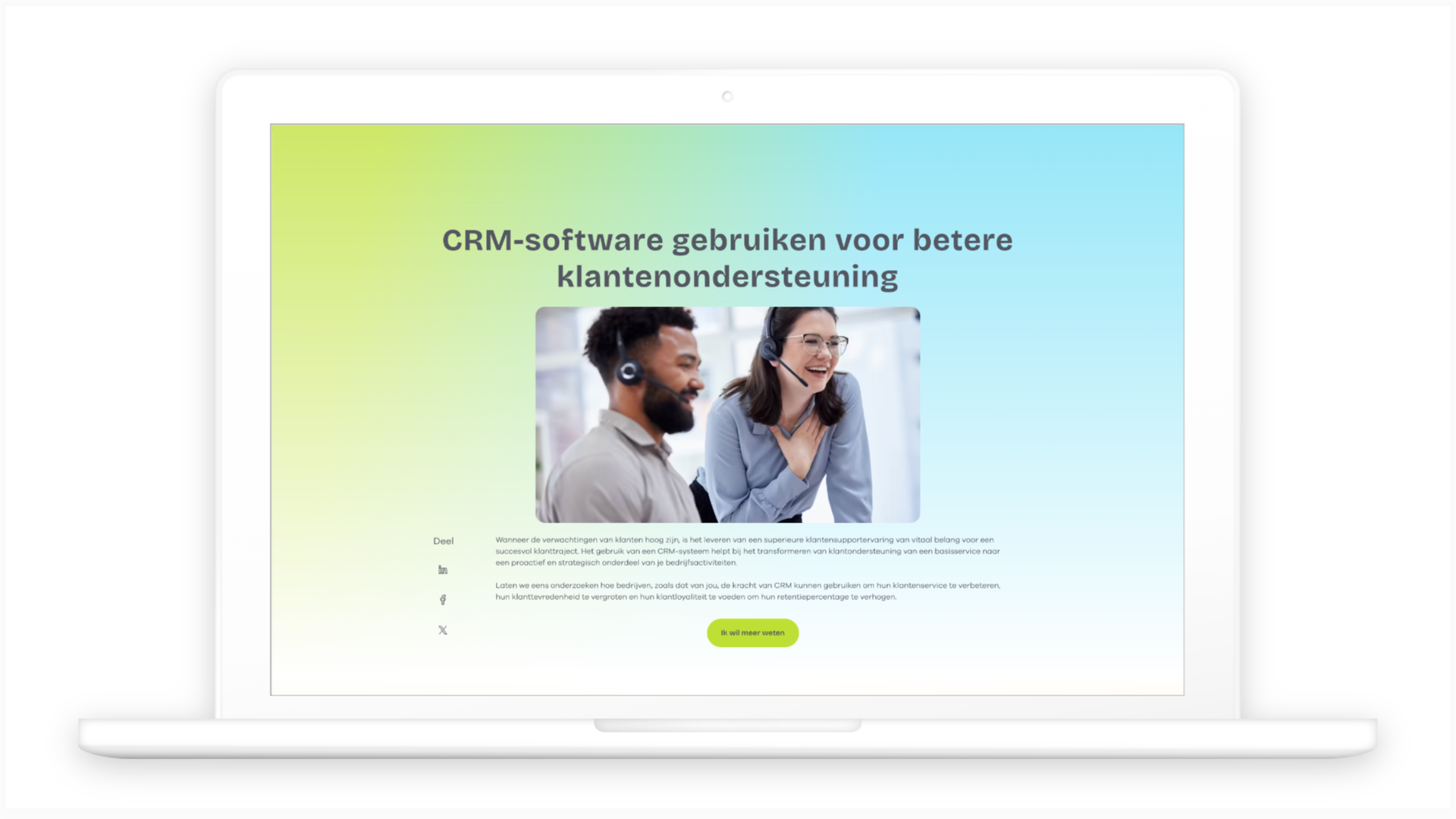 Hoe CRM helpt bij klantenservice - Lime Technologies