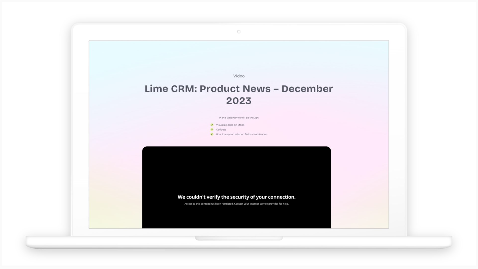 Lime CRM: Product News December 2023 - Lime Technologies