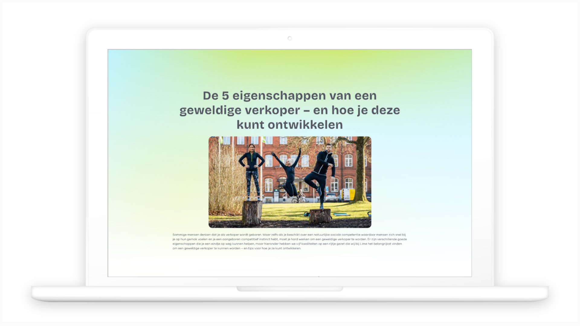 De 5 eigenschappen van een geweldige verkoper - Lime Technologies