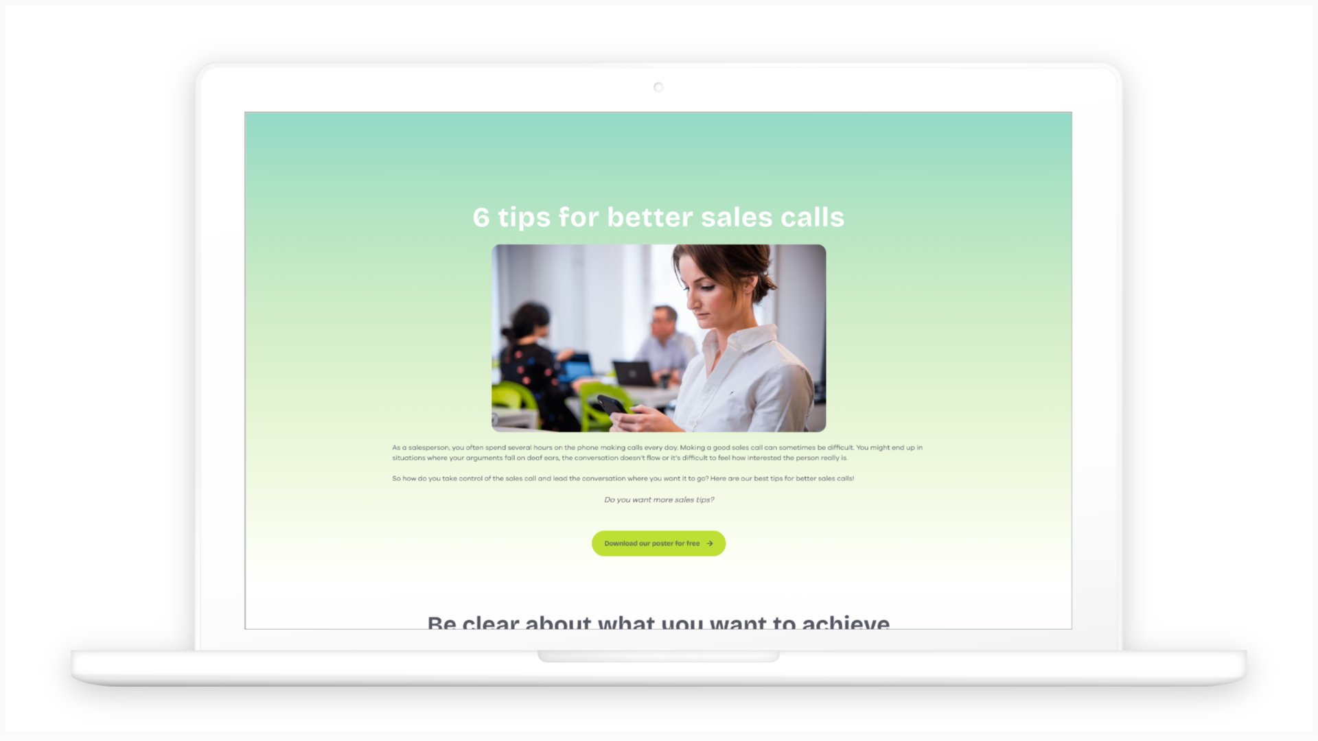 Our 6 tips for better sales calls - Lime Technologies