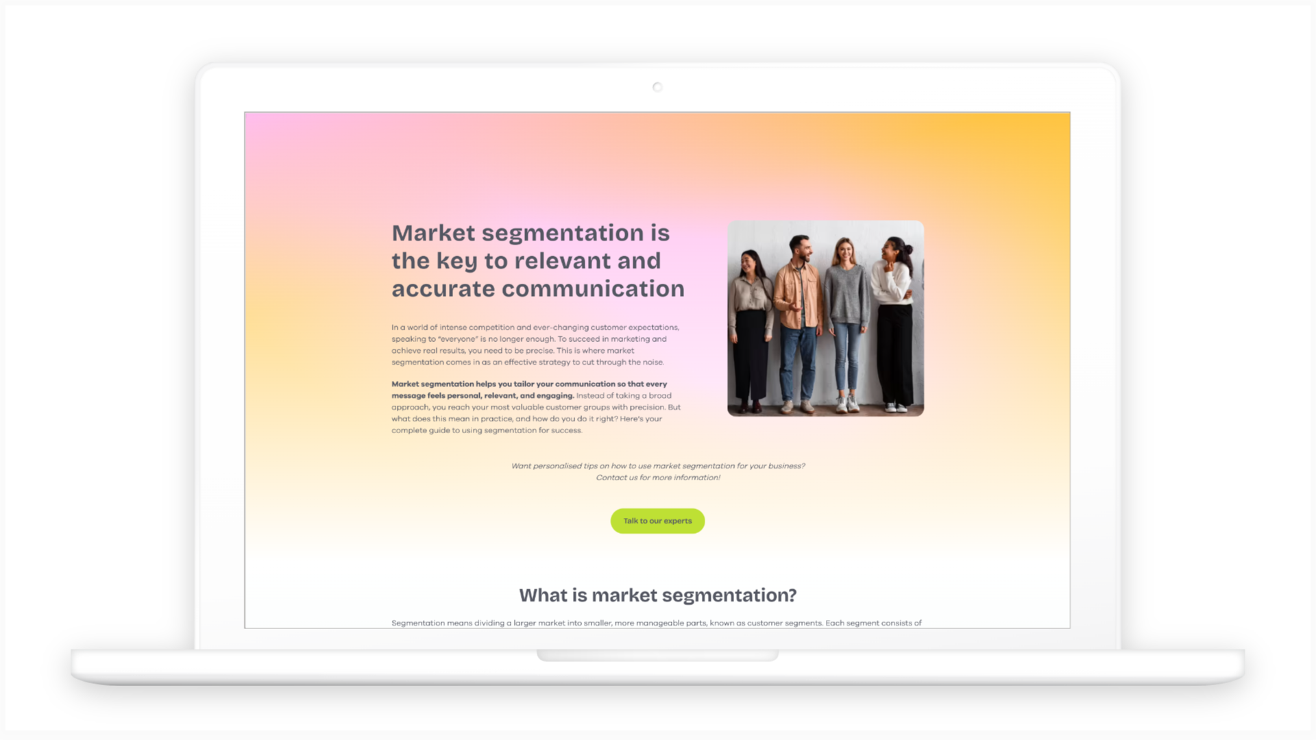 Grow faster with marketing segmentation – Lime Technologies