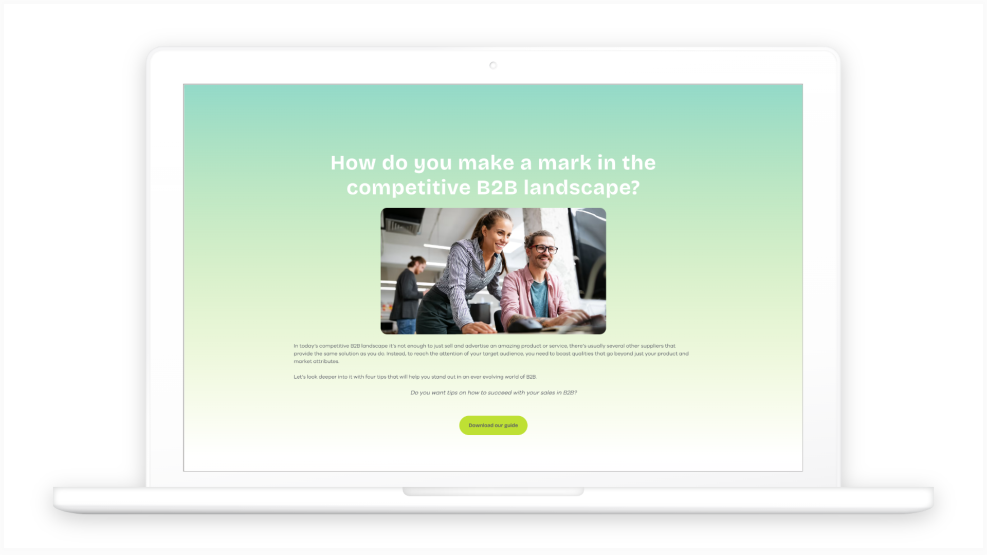 Four tips to stand out in the B2B landscape - Lime Technologies