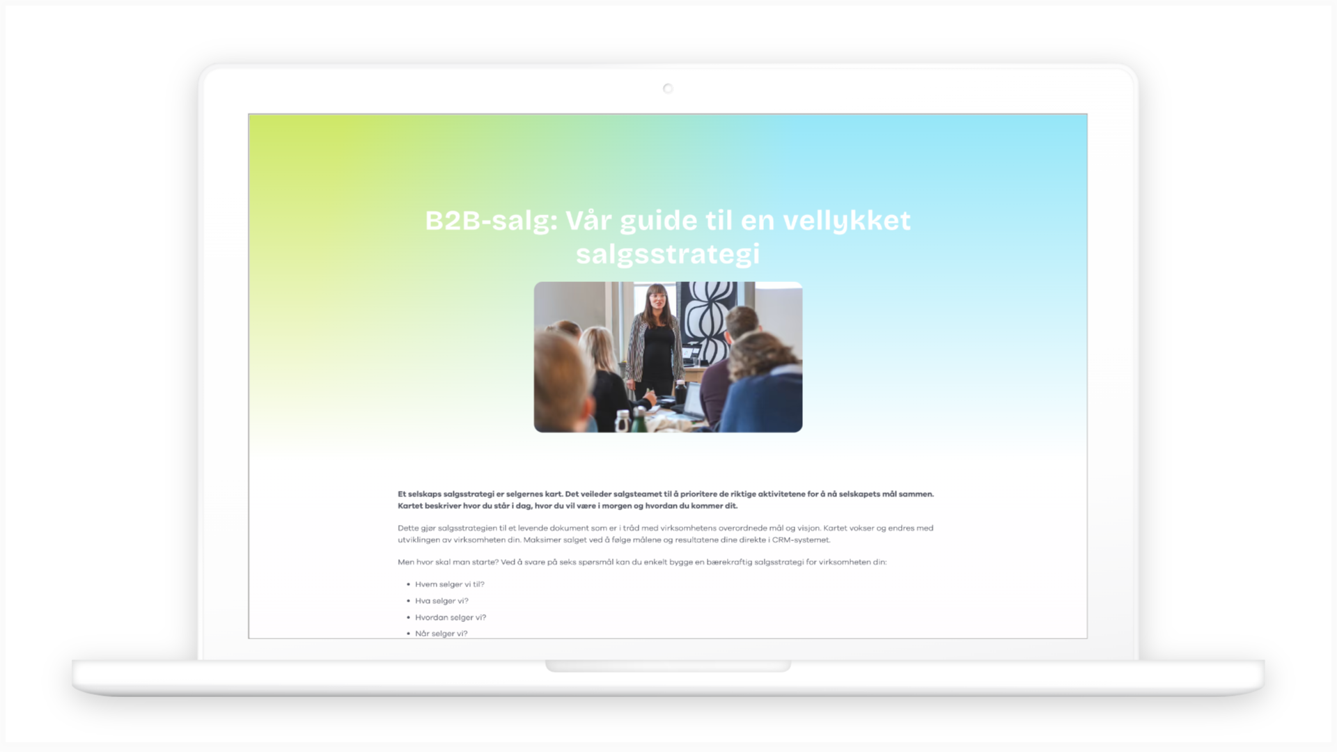 Din guide til en salgsstrategi for B2B - Lime Technologies