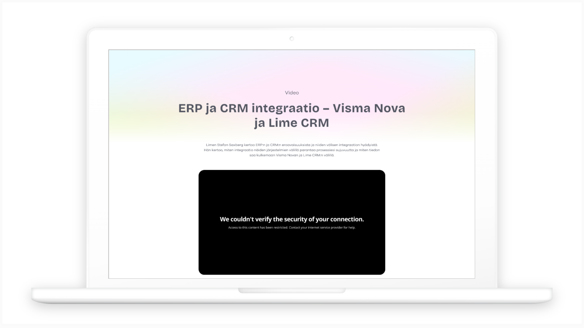 ERP ja CRM integraatio - Visma Nova ja Lime CRM - Lime Technologies